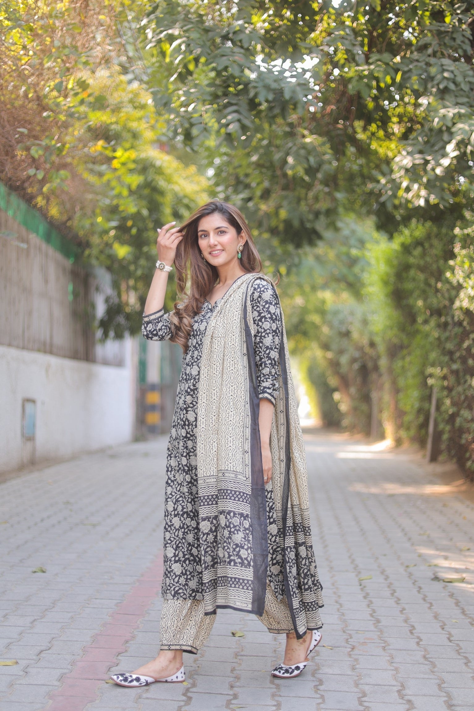 Black straight cotton suit set – DIMPLE DESIGN STUDIO